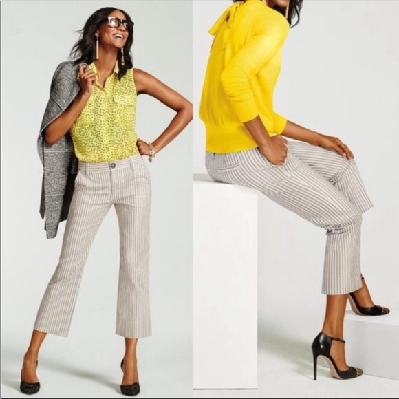 CAbi | Pants & Jumpsuits | Cabi 536 Ticktock Striped Highrise Pocket ...